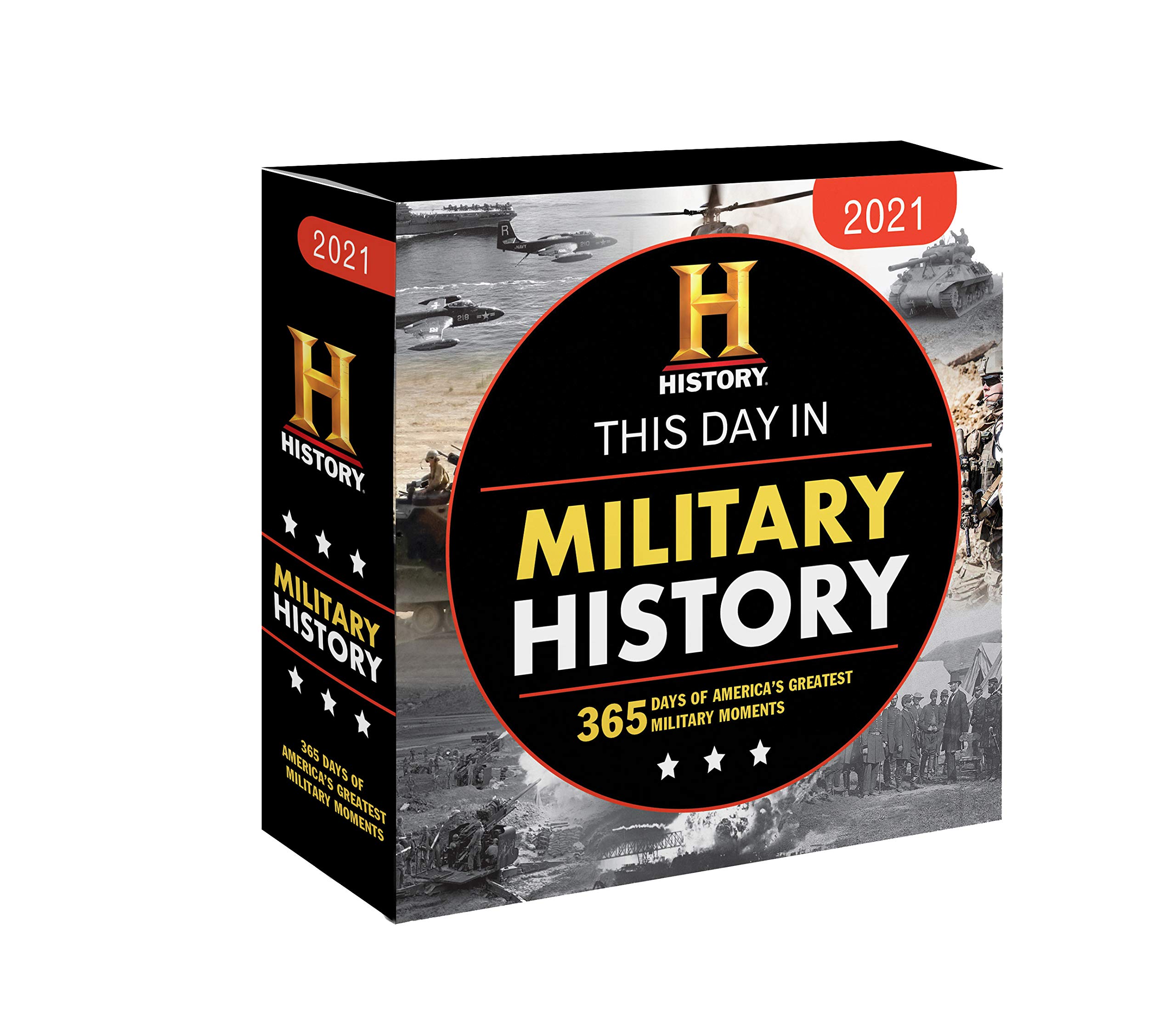 2021 History Channel This Day in Military History Boxed Calendar: 365 Days of America's Greatest Military Moments (Daily Calendar, Desk Gift for Him, Office Gift for Her, Veterans)