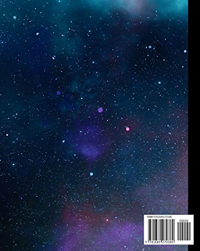 Graph Paper Notebook: 5 x 5 squares per inch, Quad Ruled - 8 x 10 | Deep Space Super Nova | Math and Science Composition Notebook for for Children, Kids, Girls, Teens And Students (School Essentials)