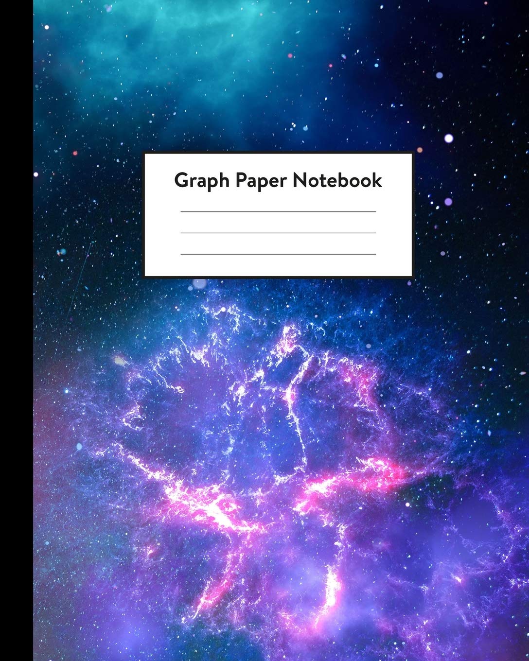 Graph Paper Notebook: 5 x 5 squares per inch, Quad Ruled - 8 x 10 | Deep Space Super Nova | Math and Science Composition Notebook for for Children, Kids, Girls, Teens And Students (School Essentials)