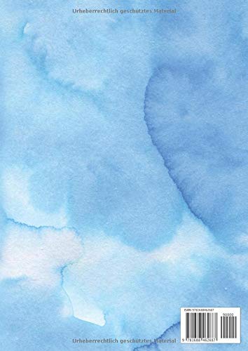 Yasin: DIN A4 • Blanko 100 Seiten • Großer Malblock • Vornamen Notizbuch • Notizblock Blau • Hellblau Kinderbuch • Personalisiertes Malbuch • ... • Kalender mit Name (German Edition)