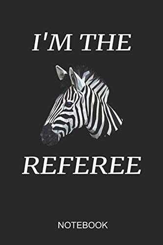 I'm The Referee Notebook: 6x9 110 Pages Checkered Zebra Journal For Africa Lovers