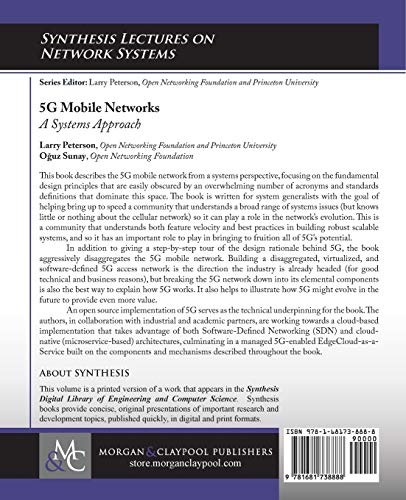 5g Mobile Networks: A Systems Approach (Synthesis Lectures on Network Systems)