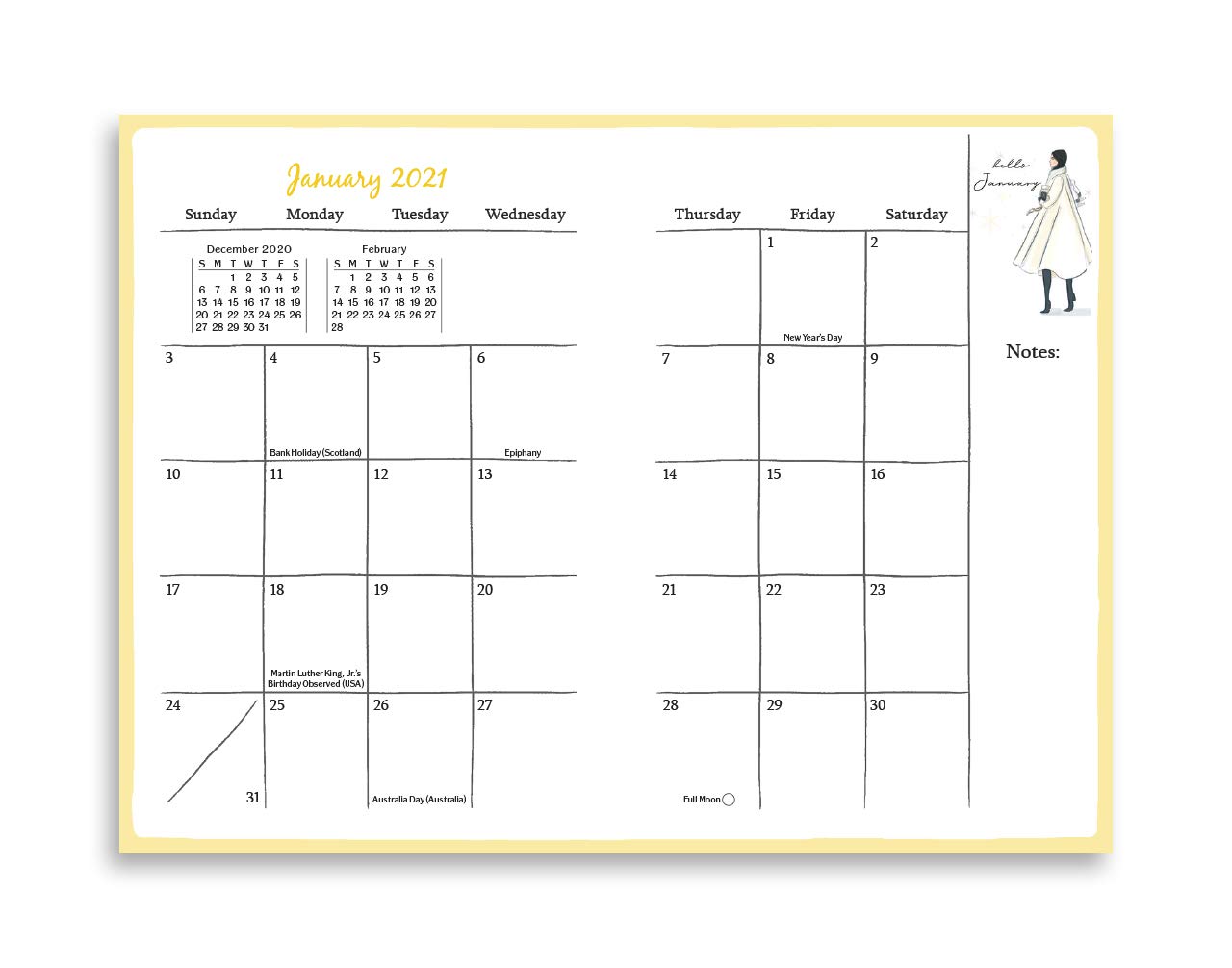 Blue Mountain Arts 2021 Weekly & Monthly Planner "When You Plant Positive Thoughts, Anything Is Possible..." 8 x 6 in. Spiral-Bound Date Book for Her, by Heather Stillufsen