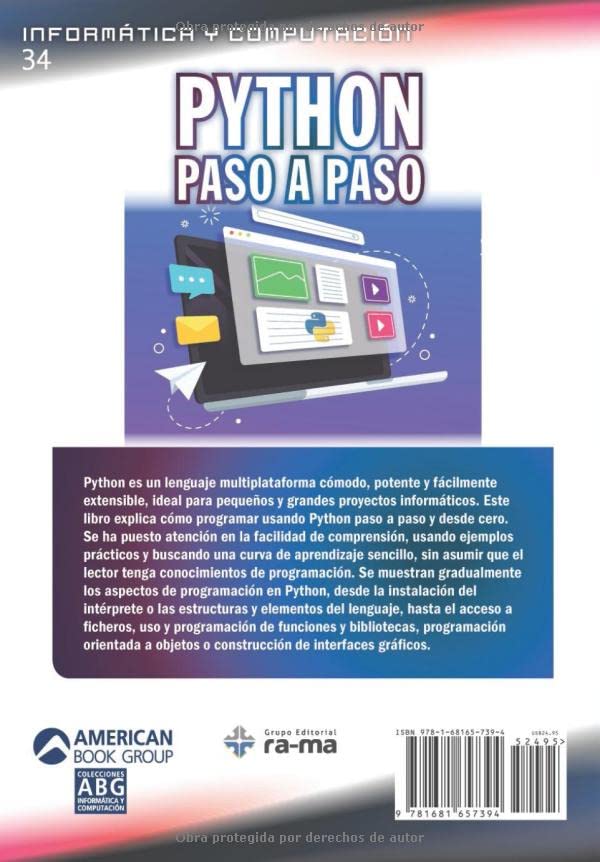 Python Paso a Paso (Colecciones ABG - Informática y Computación) (Spanish Edition)
