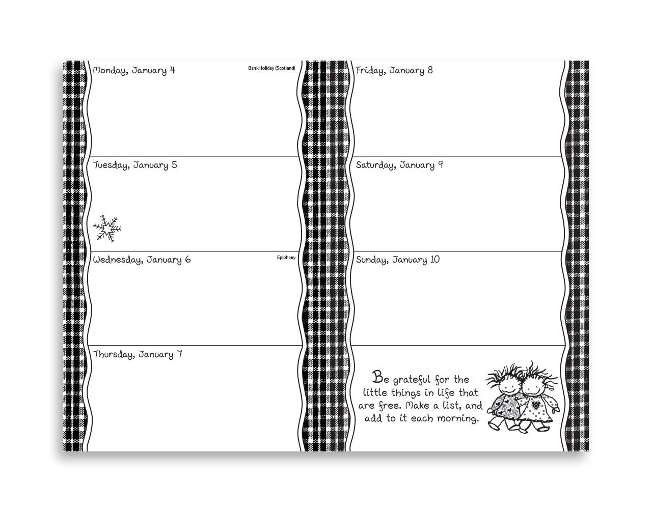 Blue Mountain Arts 2021 Weekly & Monthly Planner "Be Positive / Every Day Is a Gift" 8 x 6 in. Spiral-Bound Date Book by Marci & the Children of the Inner Light Is Great for Someone Special