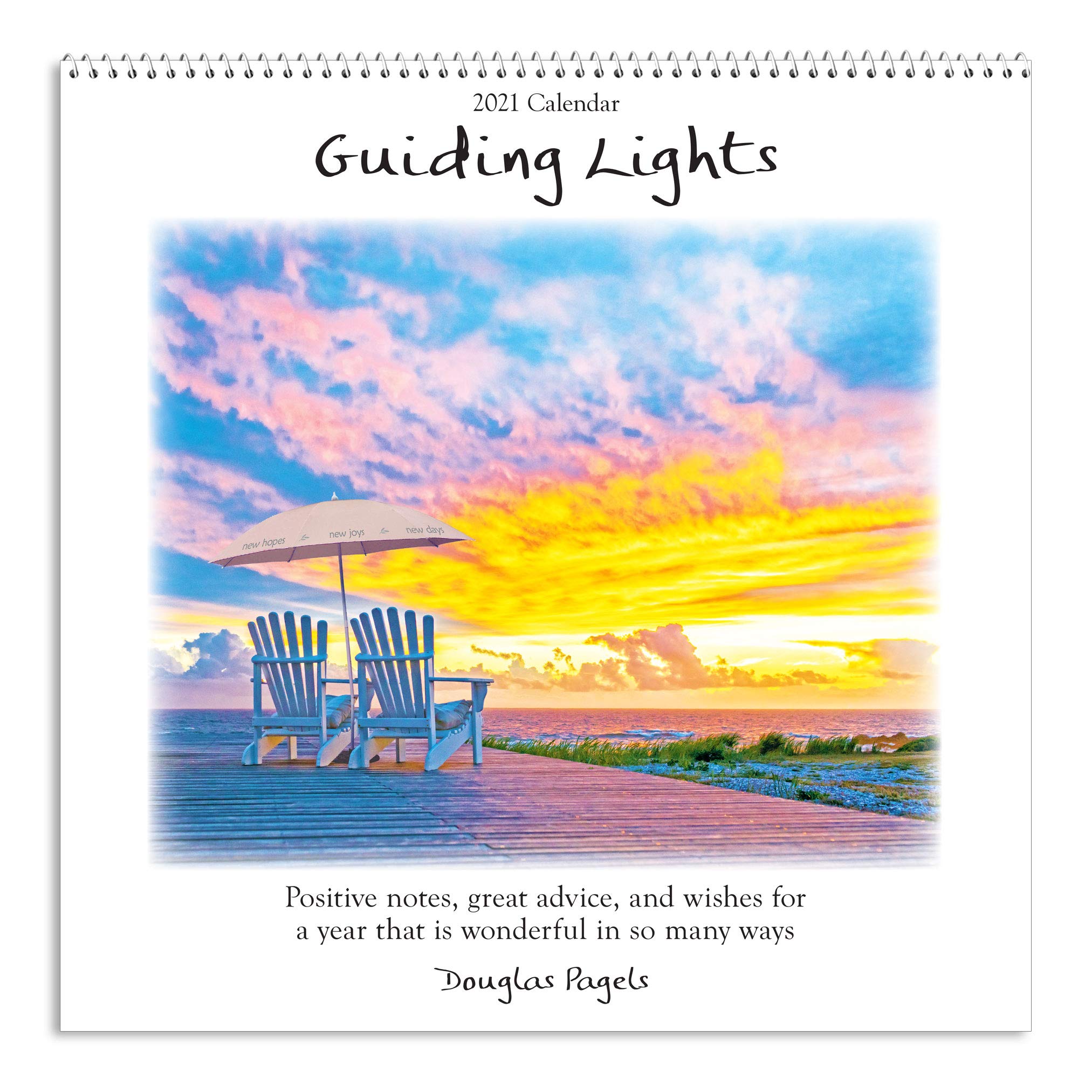 Blue Mountain Arts 2021 Wall Calendar "Guiding Lights" 12 x 12 in. 12-Month Hanging Wall Calendar Is a Great Way to Wish Someone a Wonderful Year, by Douglas Pagels