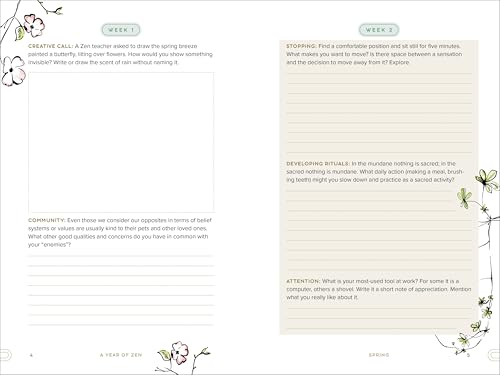 A Year of Zen: A 52-Week Guided Journal (A Year of Reflections Journal)