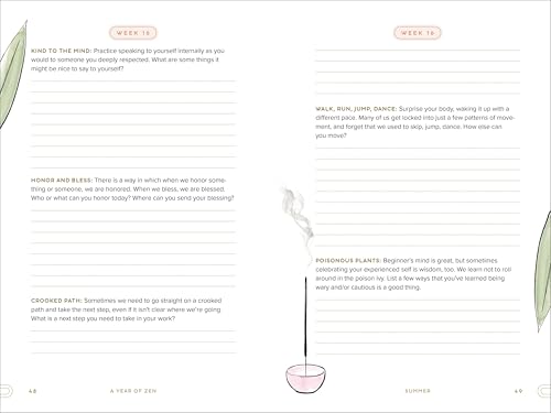 A Year of Zen: A 52-Week Guided Journal (A Year of Reflections Journal)