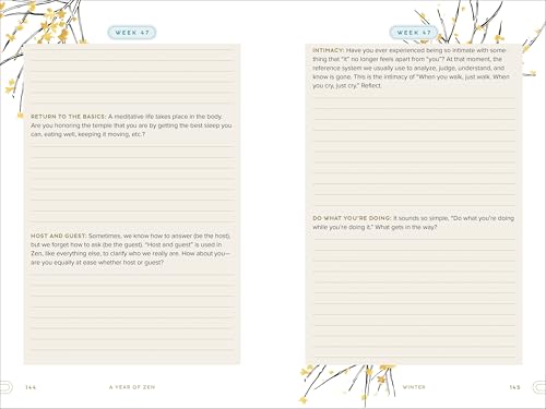 A Year of Zen: A 52-Week Guided Journal (A Year of Reflections Journal)
