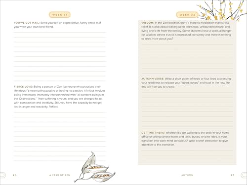 A Year of Zen: A 52-Week Guided Journal (A Year of Reflections Journal)