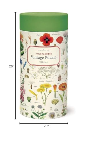 Cavallini Papers & Co. Wildflowers 1,000 Piece Puzzle, Multi