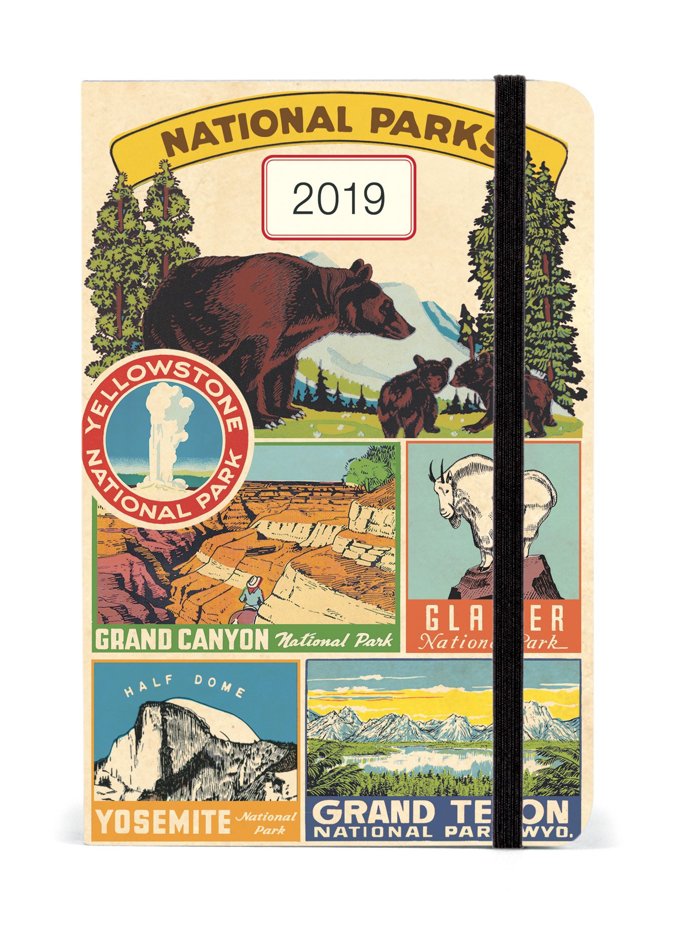 Cavallini Papers & Co. 2019 National Parks Weekly Planner, Multicolor
