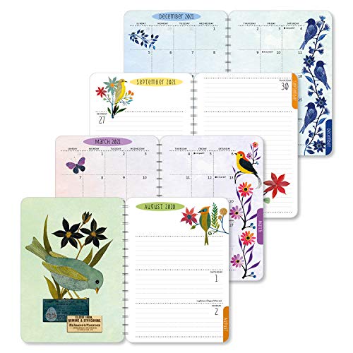 Geninne Zlatkis 2021 On-the-Go Weekly Planner: 17-Month Calendar with Pocket (Aug 2020 - Dec 2021, 5" x 7" closed): Birds of a Feather