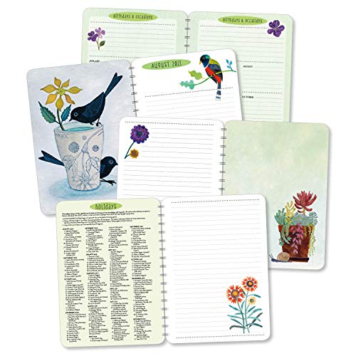 Geninne Zlatkis 2021 On-the-Go Weekly Planner: 17-Month Calendar with Pocket (Aug 2020 - Dec 2021, 5" x 7" closed): Birds of a Feather
