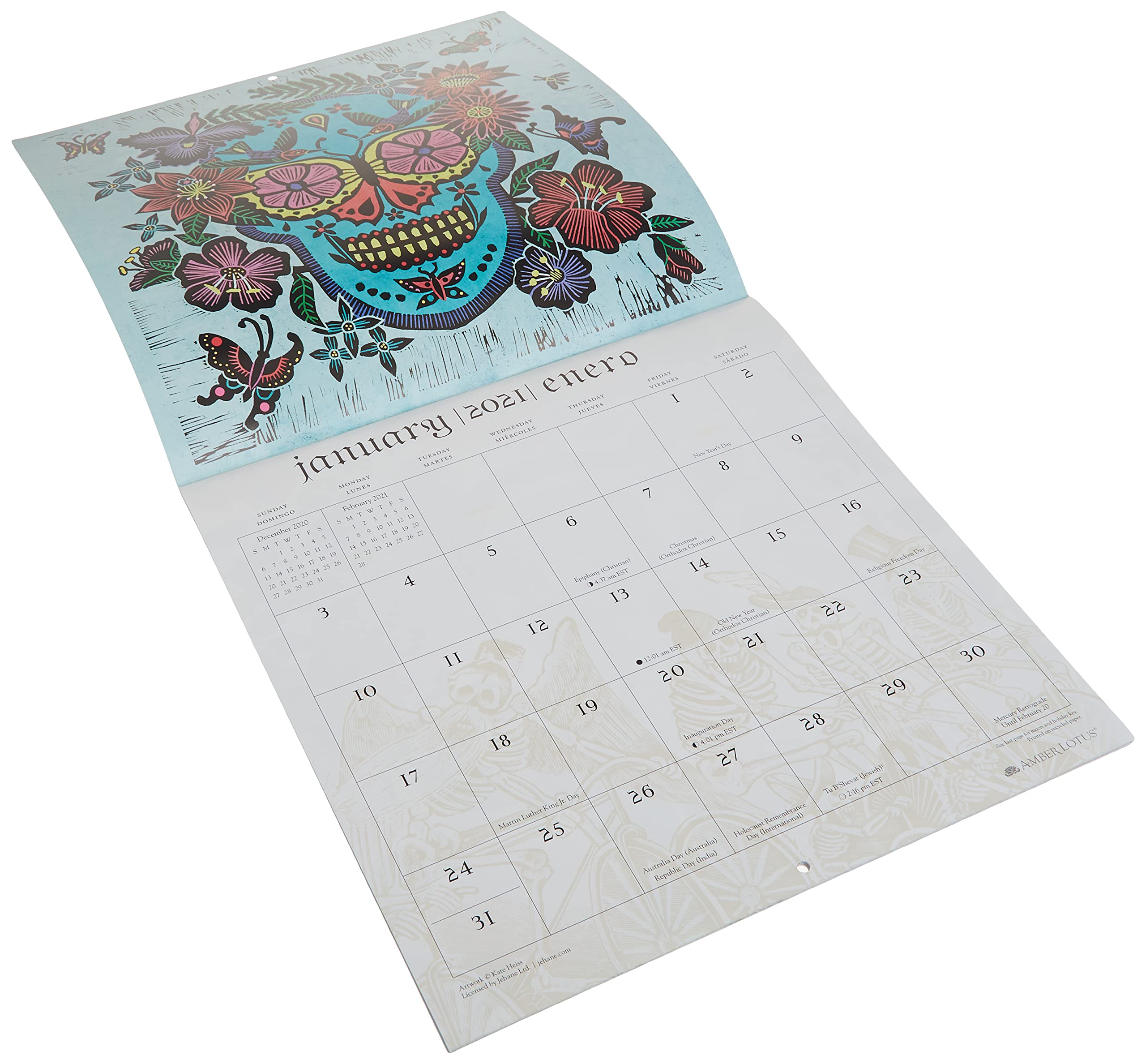 Day of the Dead 2021 Calendar