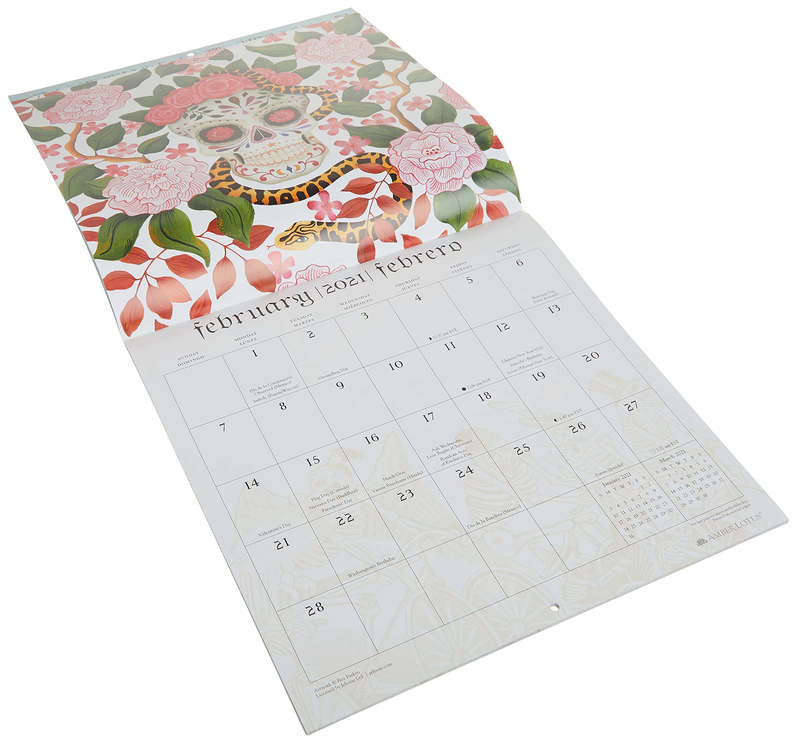 Day of the Dead 2021 Calendar