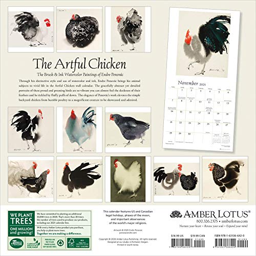 Artful Chicken 2021 Calendar