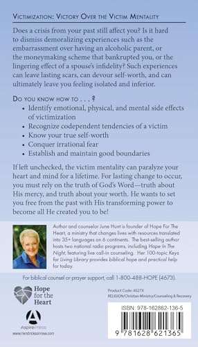 Victimization: Victory over the Victim Mentality (Hope for the Heart)