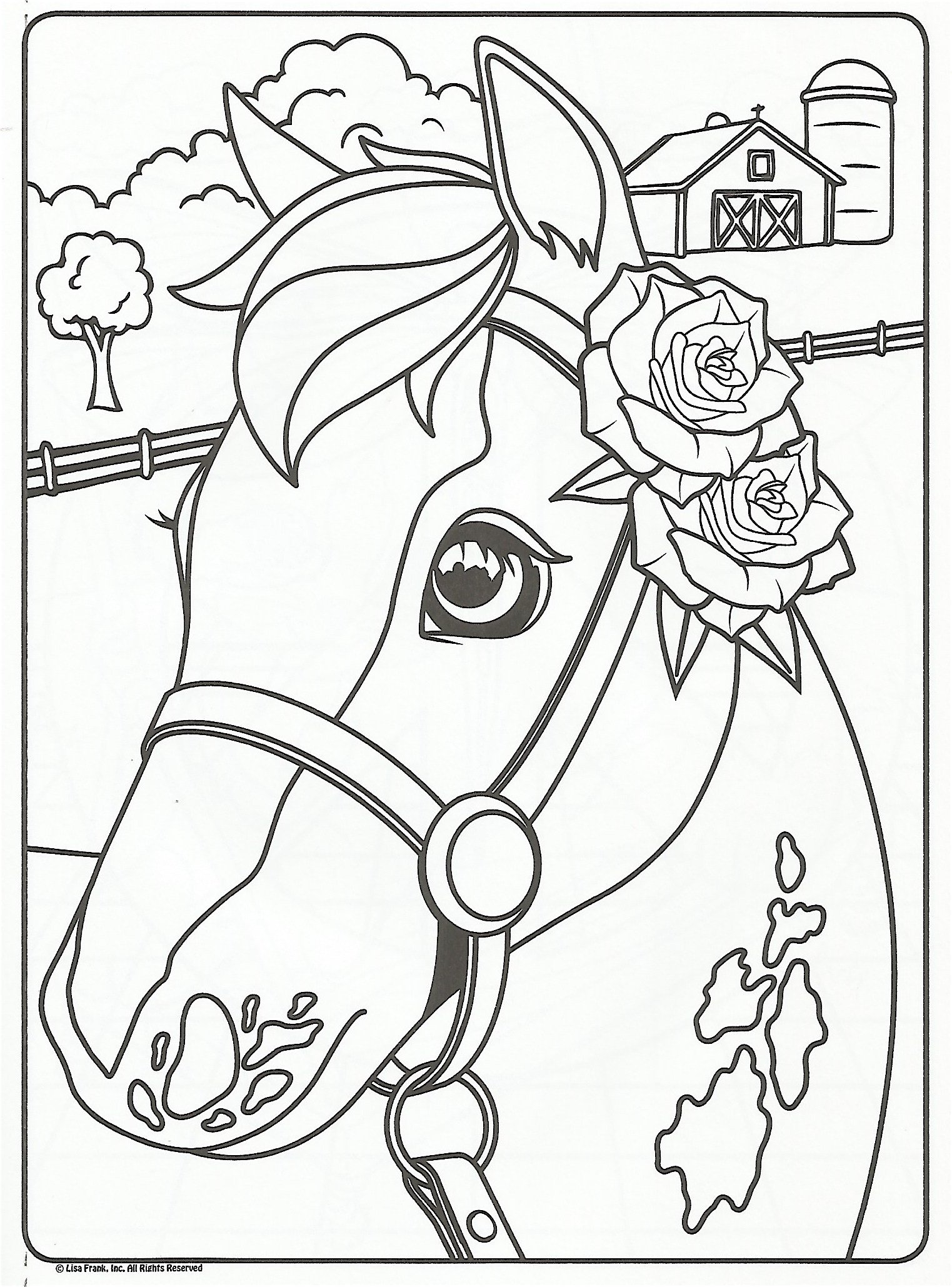 Lisa Frank Color and Trace Book with Stand-up Characters