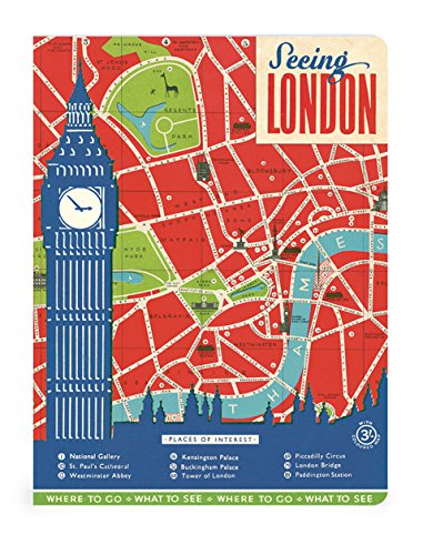 Cavallini Papers & Co Notebook Set Vintage London, 4-Inch by 5.5-Inch, 2 Notebooks 96 Pages
