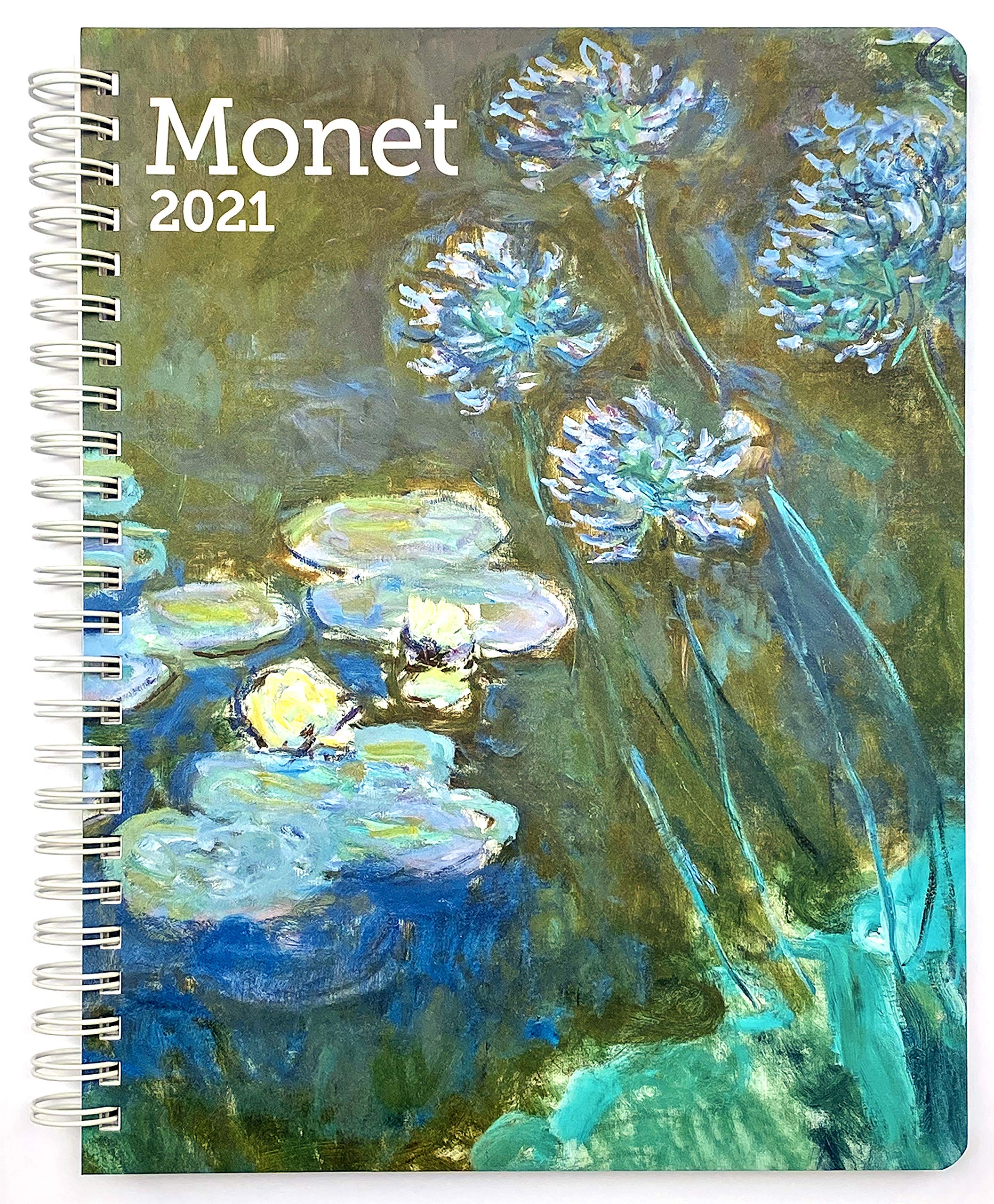 Monet Weekly Engagement Calendar 2021, Planner 6.5" x 8.5" Spiral Bound