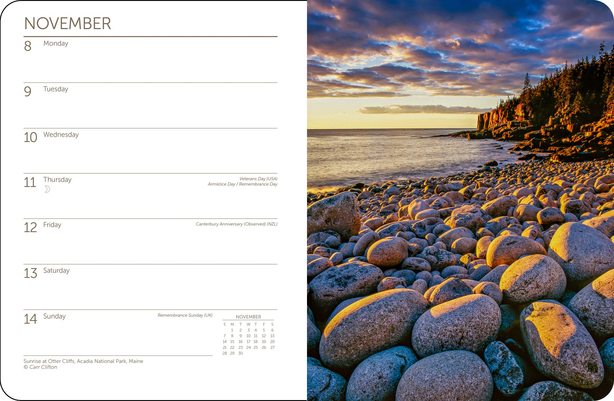 Americas National Parks Weekly Engagement Calendar 2021 Planner Personal Journal Organizer Scheduler 6.5" x 8.5" Spiral