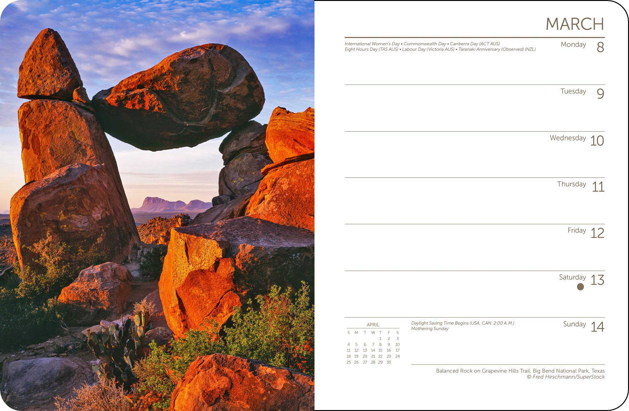 Americas National Parks Weekly Engagement Calendar 2021 Planner Personal Journal Organizer Scheduler 6.5" x 8.5" Spiral