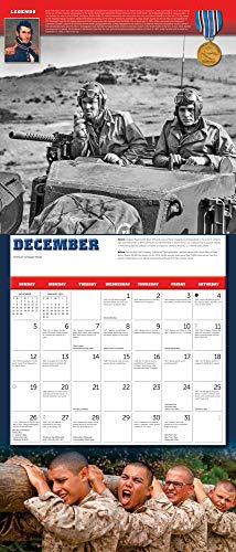 Marines Wall Calendar 2021, Monthly January-December 12'' x 14"
