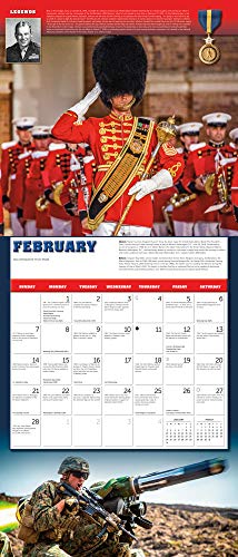 Marines Wall Calendar 2021, Monthly January-December 12'' x 14"