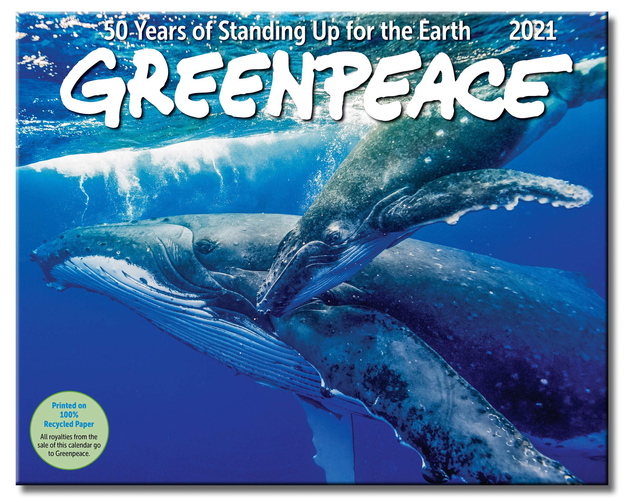 Greenpeace Wall Calendar 2021, Monthly January-December 15'' x 12"