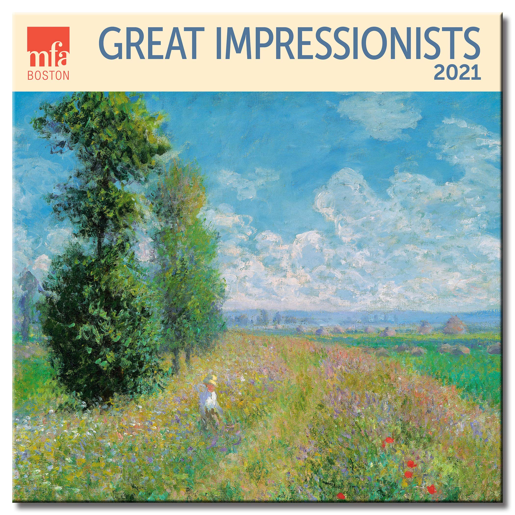 MFA, Boston, Great Impressionists Wall Calendar 2021, Monthly January-December 12'' x 12"
