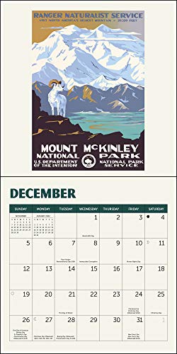 National Parks—Poster Art of the WPA Mini Wall Calendar 2021, 7" x 7"