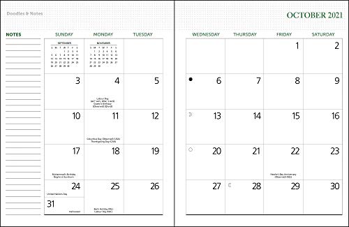 WWF Giraffes Monthly Planner 2021, 7.5" x 9.75" Spiral Bound