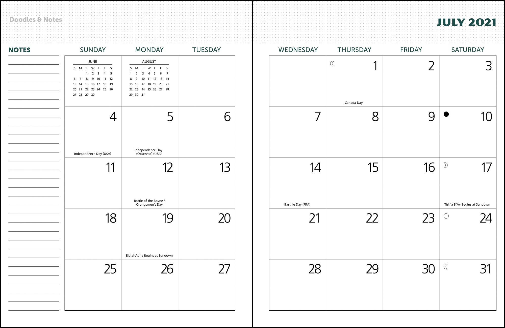 National Parks Poster Art of The WPA Monthly Planner 2021, 7.5" x 9.75" Spiral Bound