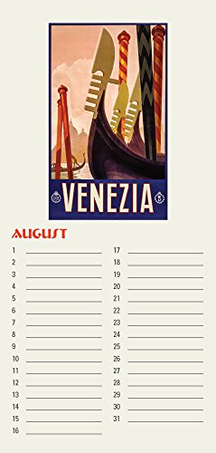 Travel the World Perpetual Calendar Birthday Anniversary Family Date Annual Reminders 5.5" x 11.5"