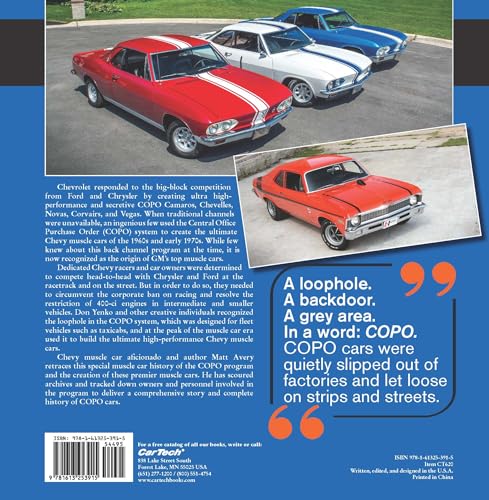 COPO Camaro, Chevelle & Nova: Chevrolet's Ultimate Muscle Cars