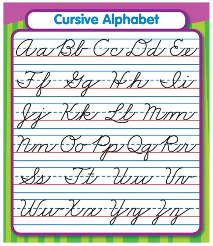 Carson Dellosa Cursive Alphabet Stickers (168072)
