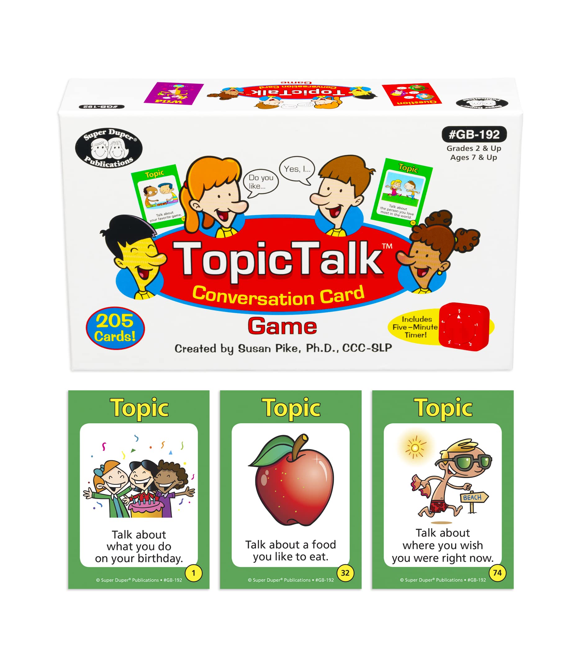 Super Duper Publications | TopicTalk Conversation & Social Skills Card Game | Educational Learning Resource for Children