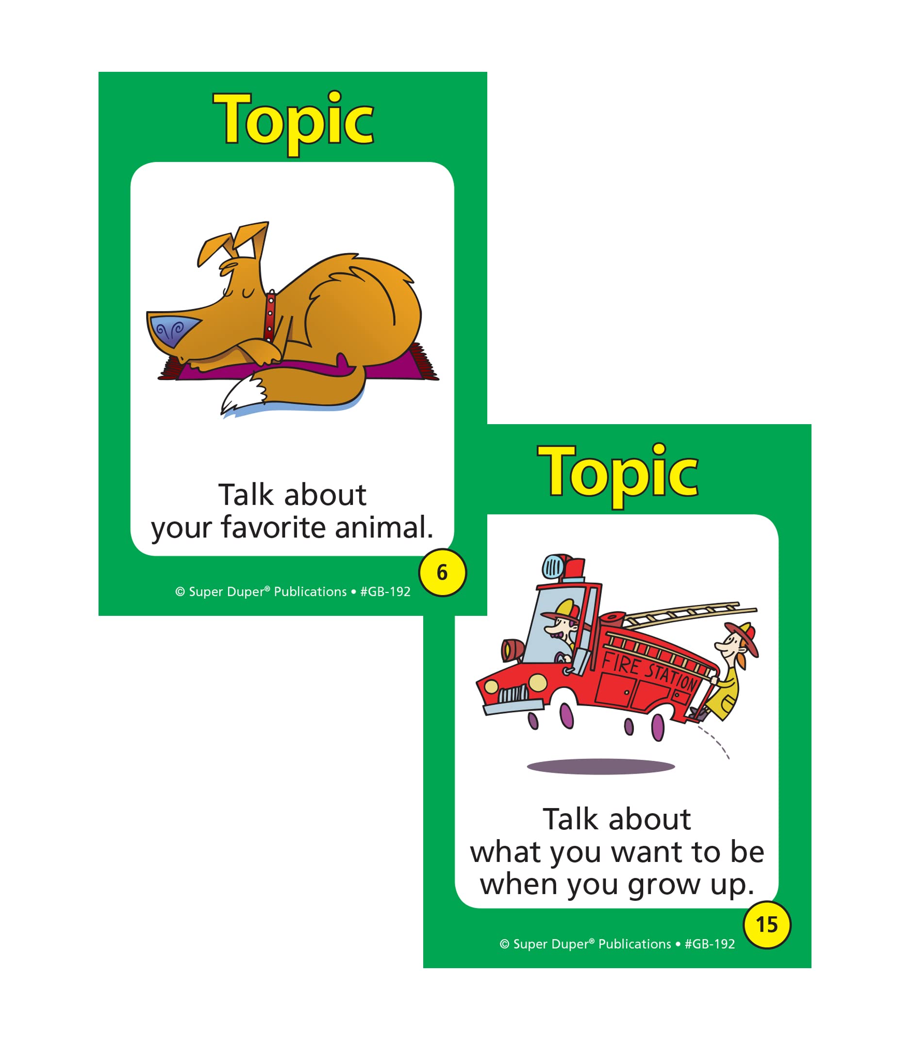 Super Duper Publications | TopicTalk Conversation & Social Skills Card Game | Educational Learning Resource for Children