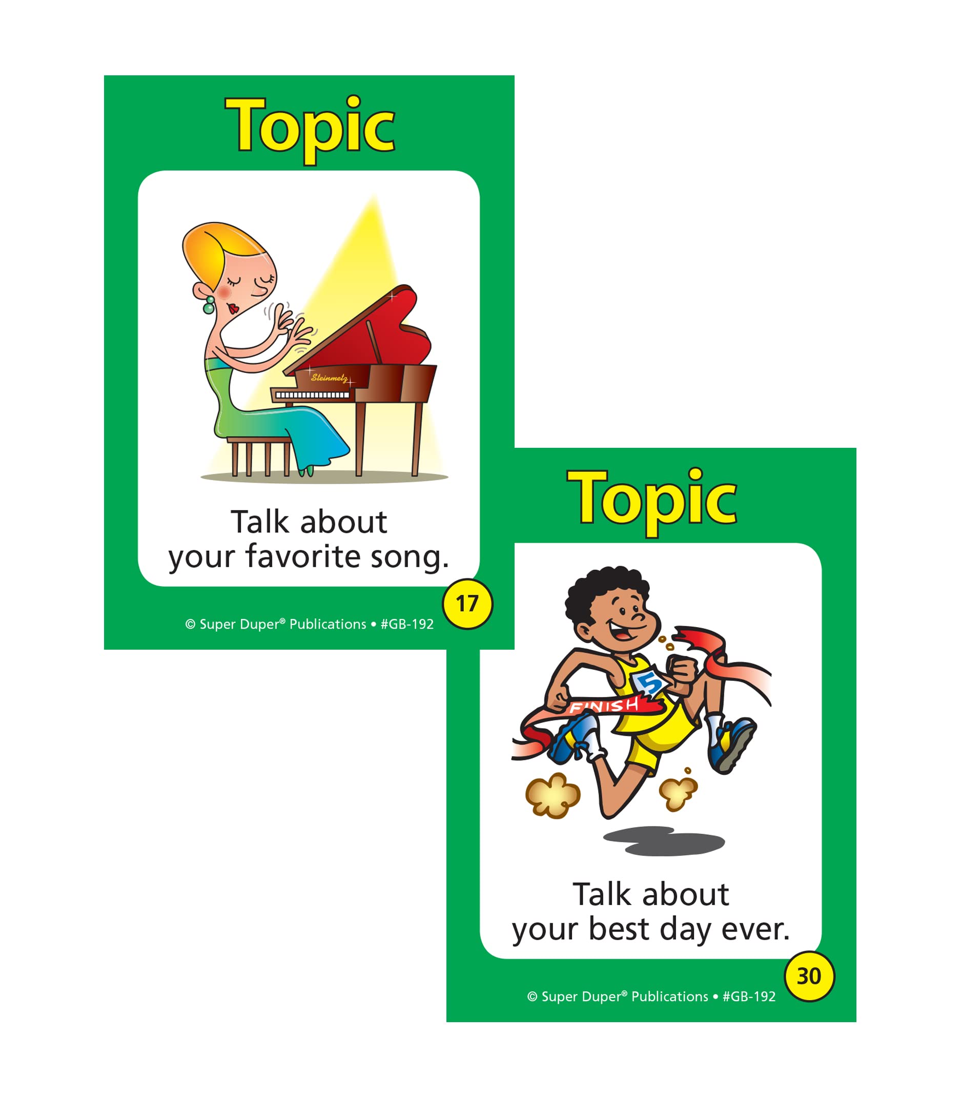 Super Duper Publications | TopicTalk Conversation & Social Skills Card Game | Educational Learning Resource for Children