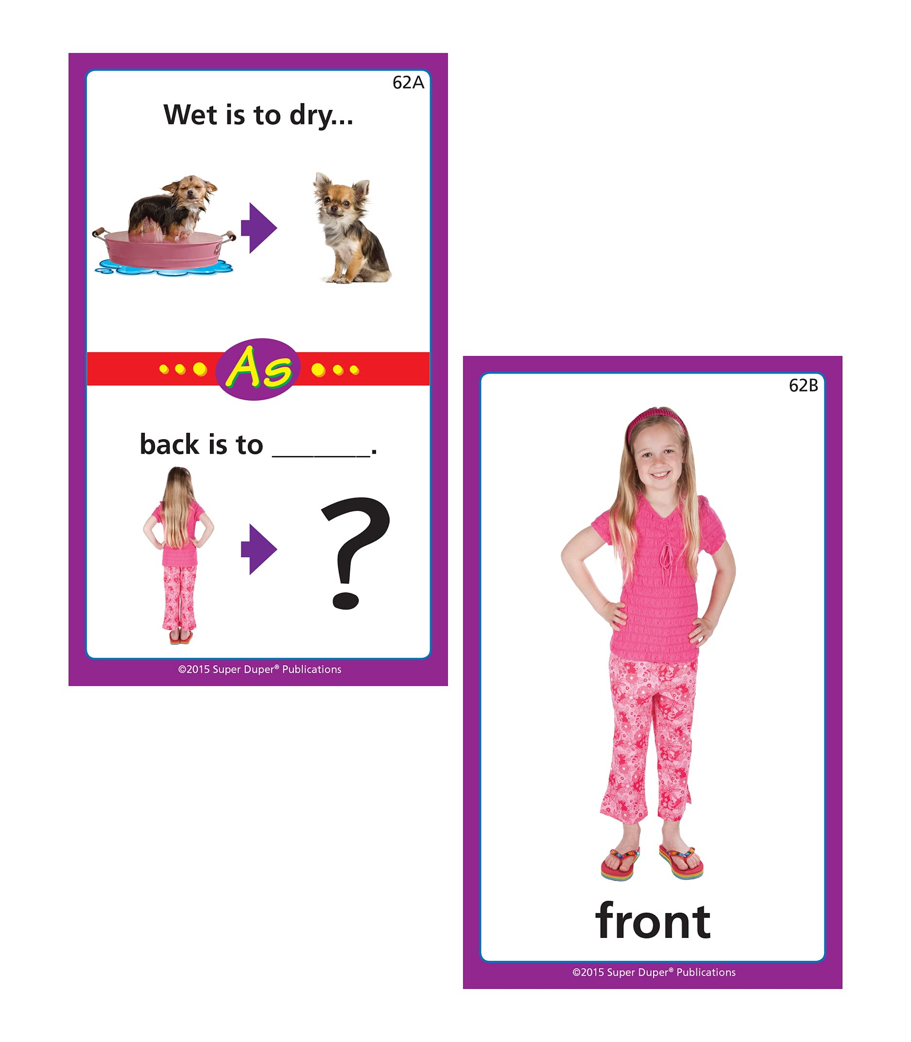 Super Duper Publications | Webber® Photo Flash Cards Analogies Early Reader | Educational Learning Resource for Children