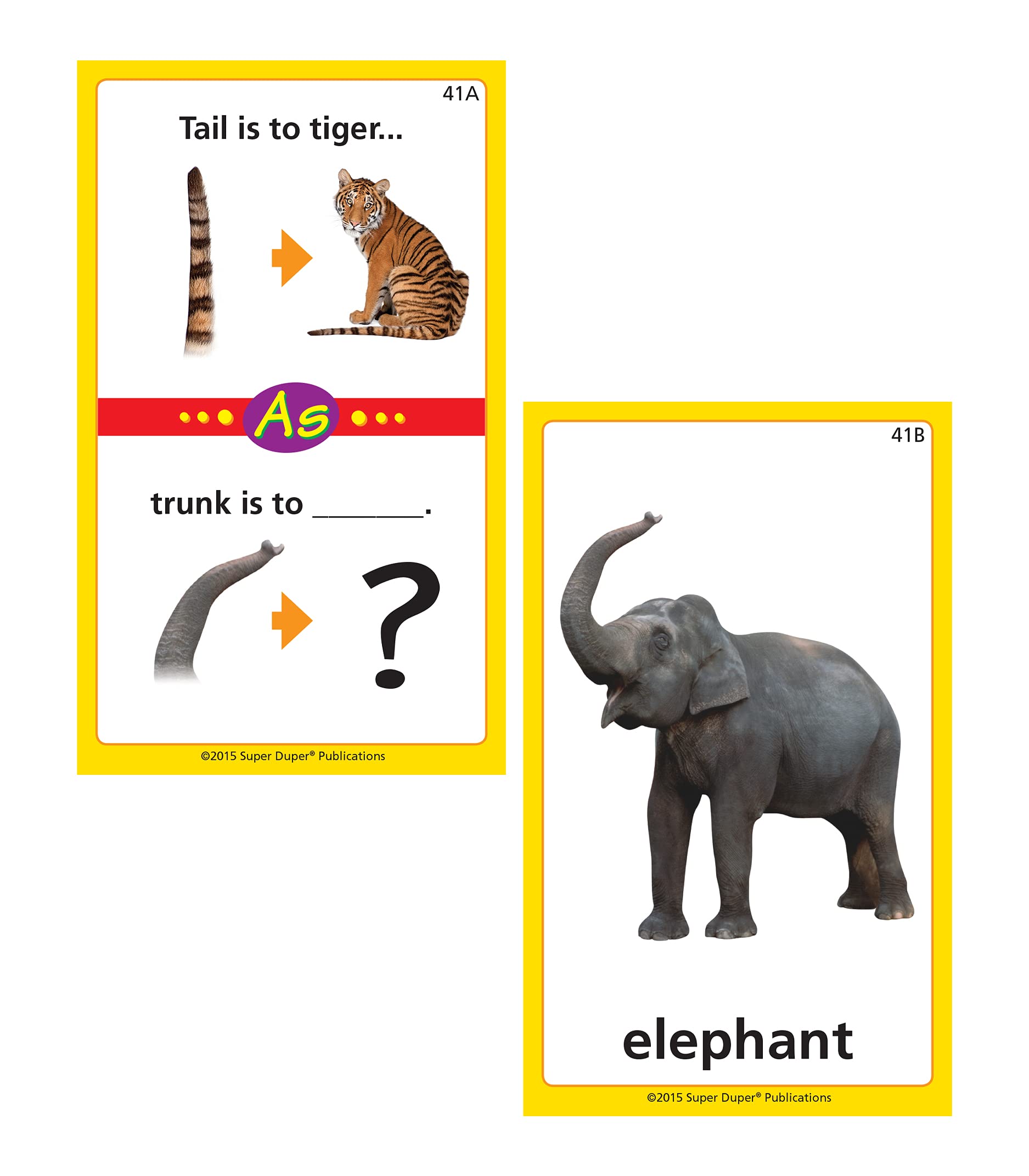 Super Duper Publications | Webber® Photo Flash Cards Analogies Early Reader | Educational Learning Resource for Children