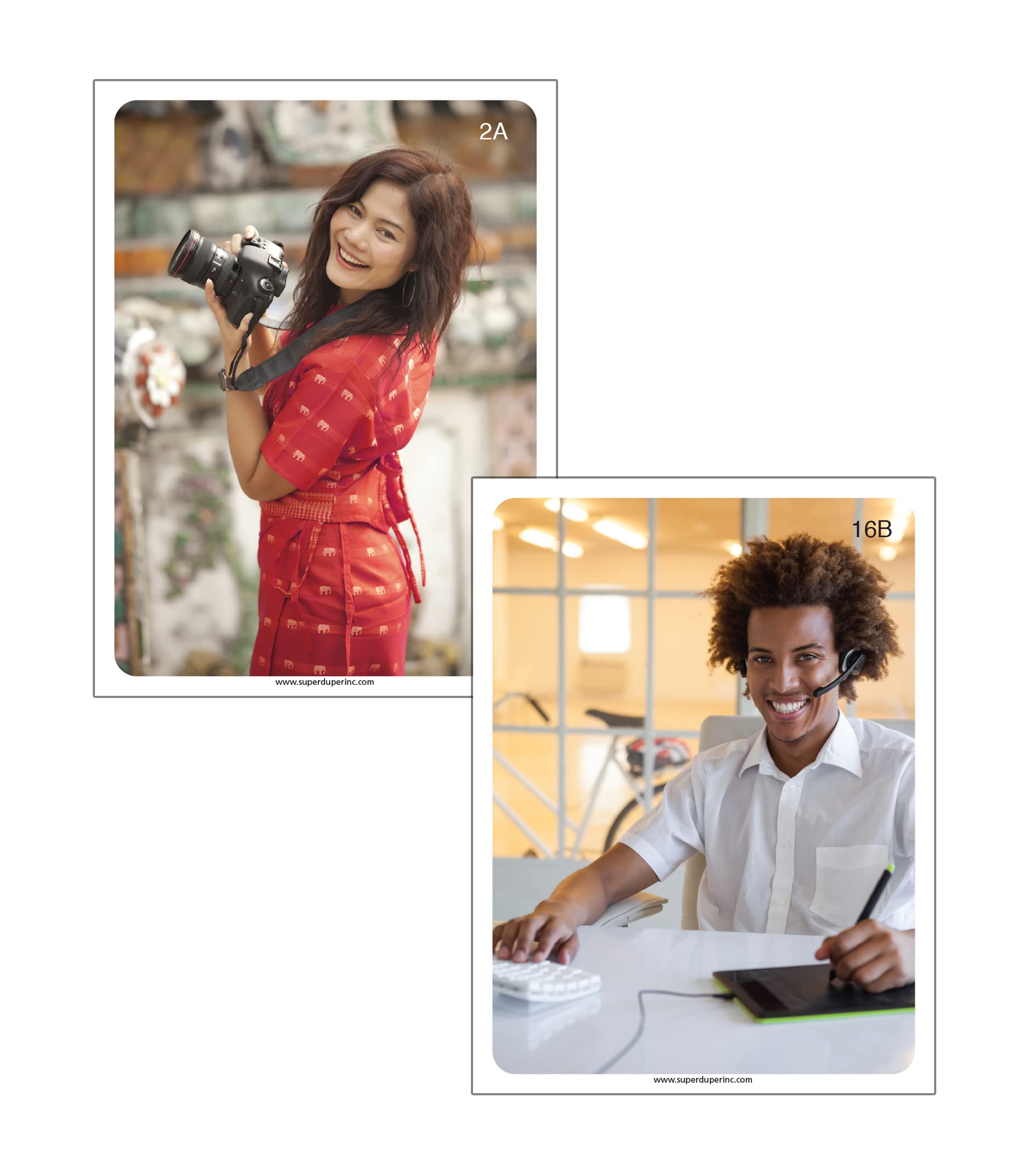 Super Duper Publications | Webber® Occupations Careers Photo Flash Card Deck 2nd Edition | Educational Learning Resource for Children