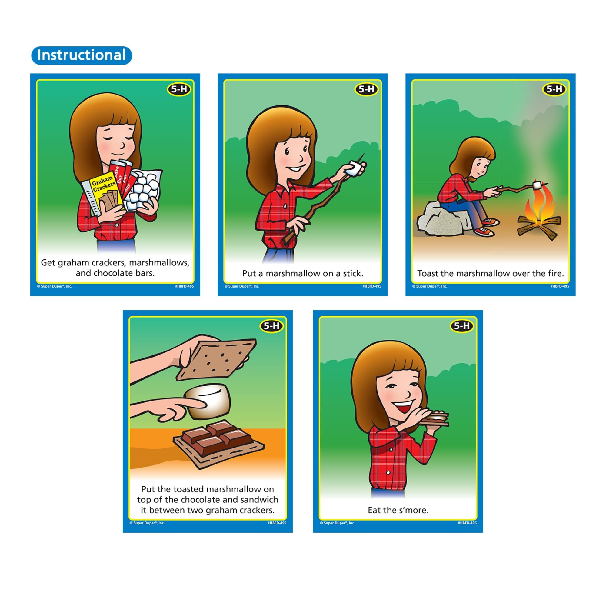 Super Duper Publications | HearBuilder Sequencing Flash Card Fun Deck | Educational Learning Resource for Children