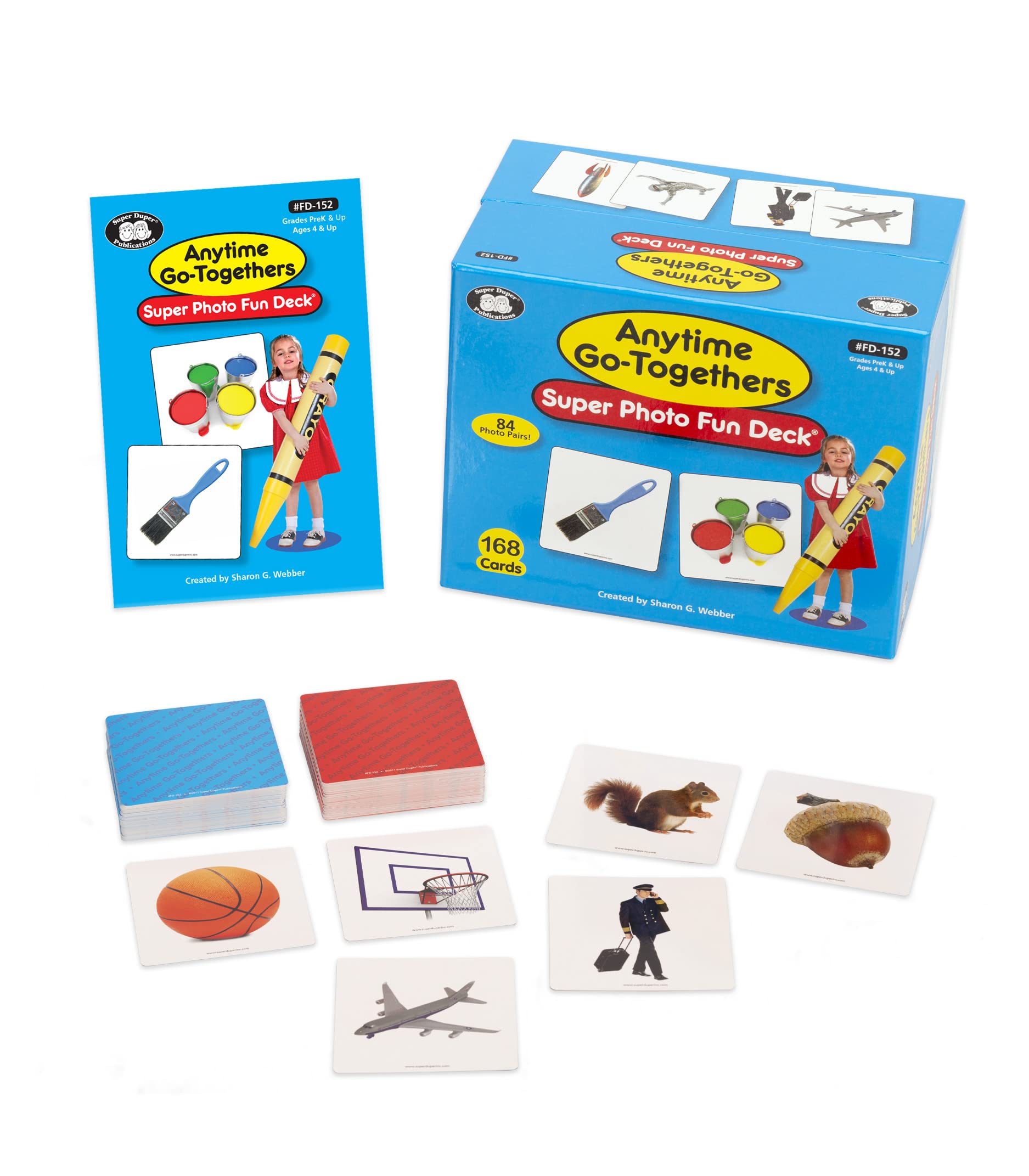 Super Duper Publications | Anytime Go-Togethers Photo Fun Deck Flash Cards | Educational Learning Resource for Children