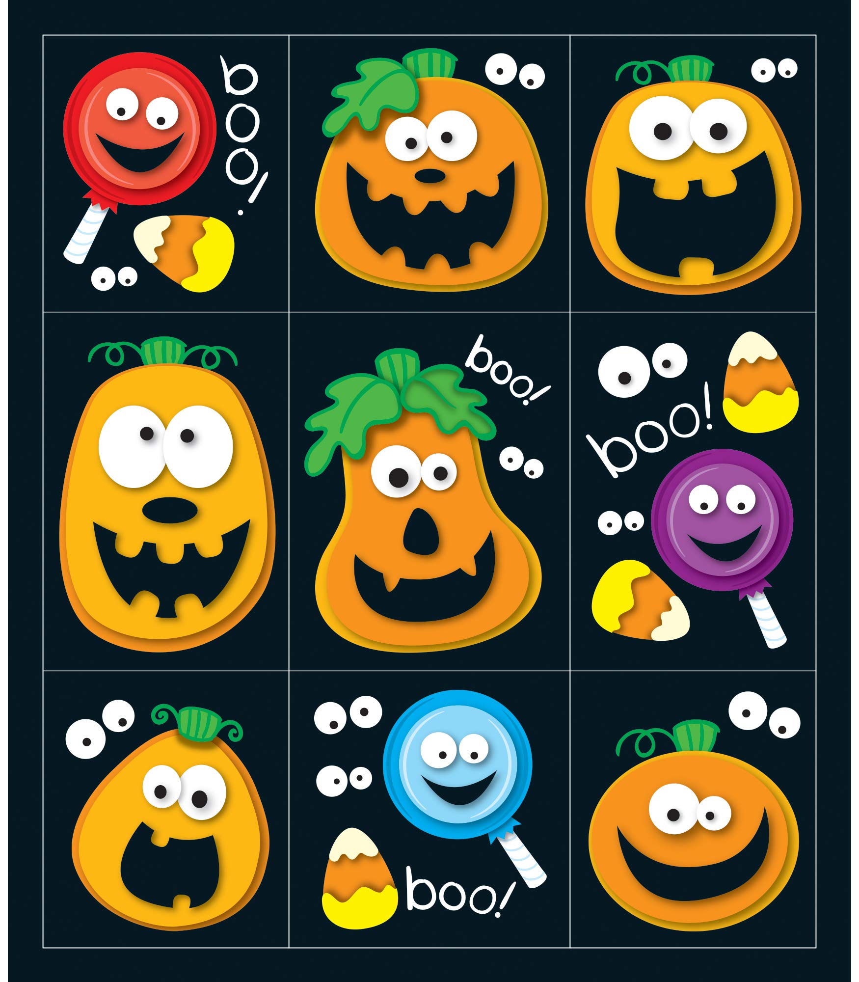 Carson Dellosa 216 Halloween Stickers, 24 Sheets of Candy Corn and Pumpkin Incentives for Fall Crafts, Scrapbooking, Teacher Planner, Reward Chart, Treat Bag, and School Supplies, Classroom Must Haves
