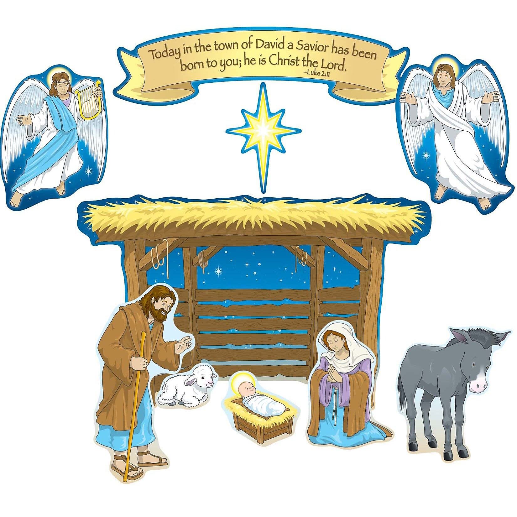 Carson Dellosa Christian Nativity Bulletin Board Set (210027)
