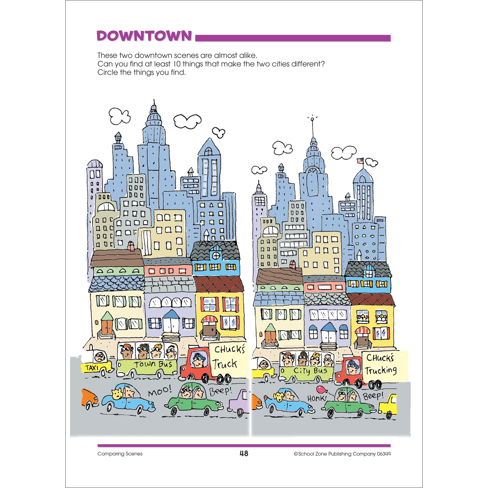 School Zone Big Codes, Puzzles & More Workbook: 320 Pages, Kindergarten, 1st Grade, 2nd Grade, Crossword Puzzles, Games, Riddles, Word Searches, Ages 6 to 8 (School Zone Big Workbook Series)