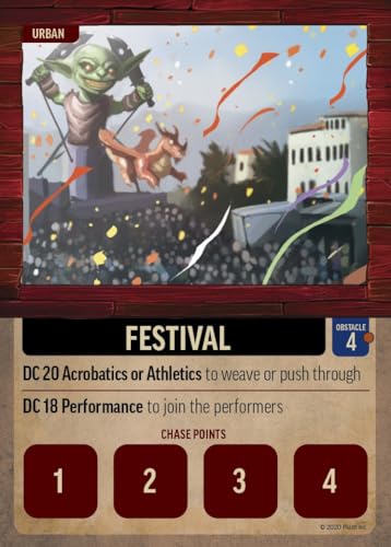 Pathfinder Role playing game Chase Cards