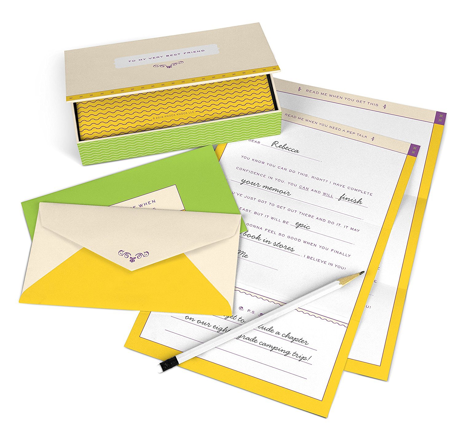 Knock Knock Letters to My Very Best Friend Read Me When Box
